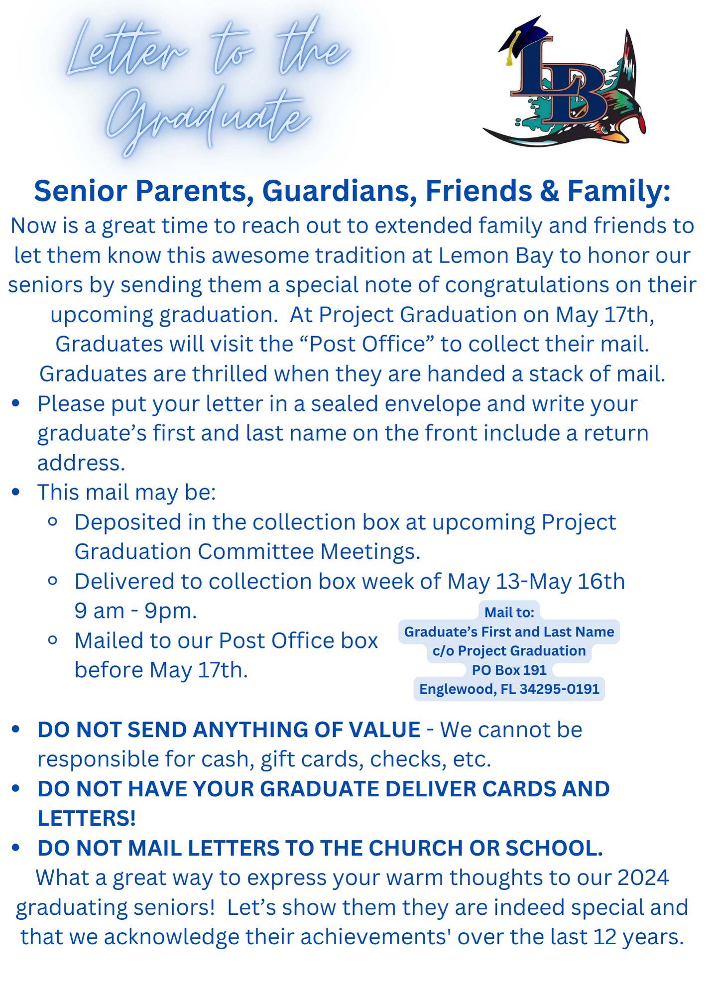 3. Memory Boards – Parents/families of graduating seniors create a ...